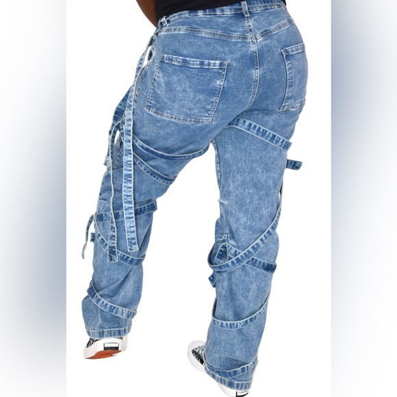 Jeans | Strapped Denim Jeans | Poshmark
